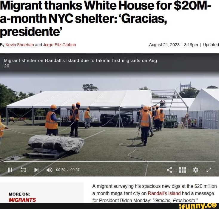 Migrant thanks White House for -month NYC shelter: 'Gracias, presidente ...