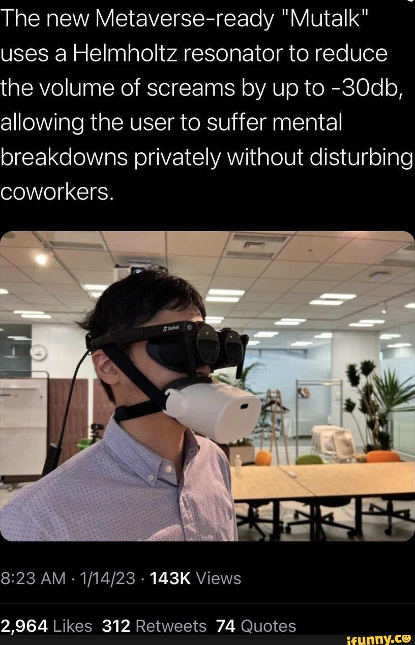 The new Metaverse-ready "Mutalk" uses a Helmholtz resonator to reduce ...