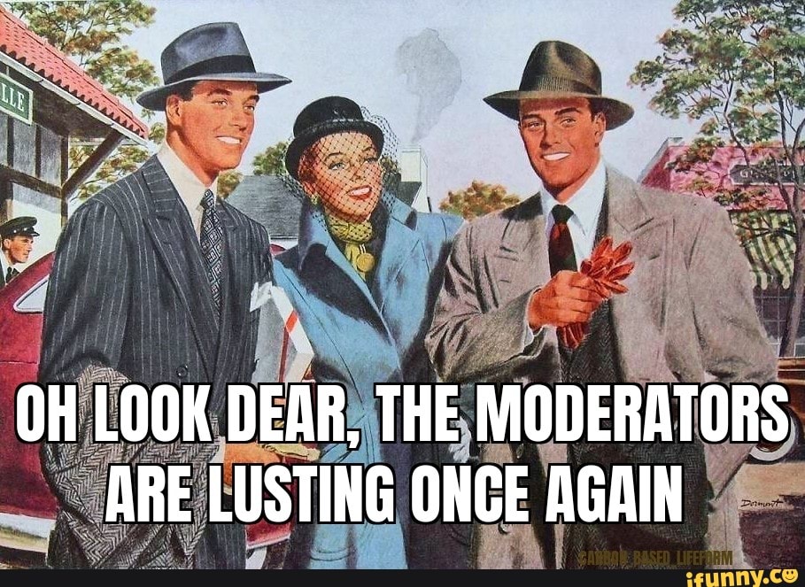 OH LOOK DEAR, THE MODERATORS ARE LUSTING ONCE AGAIN - iFunny