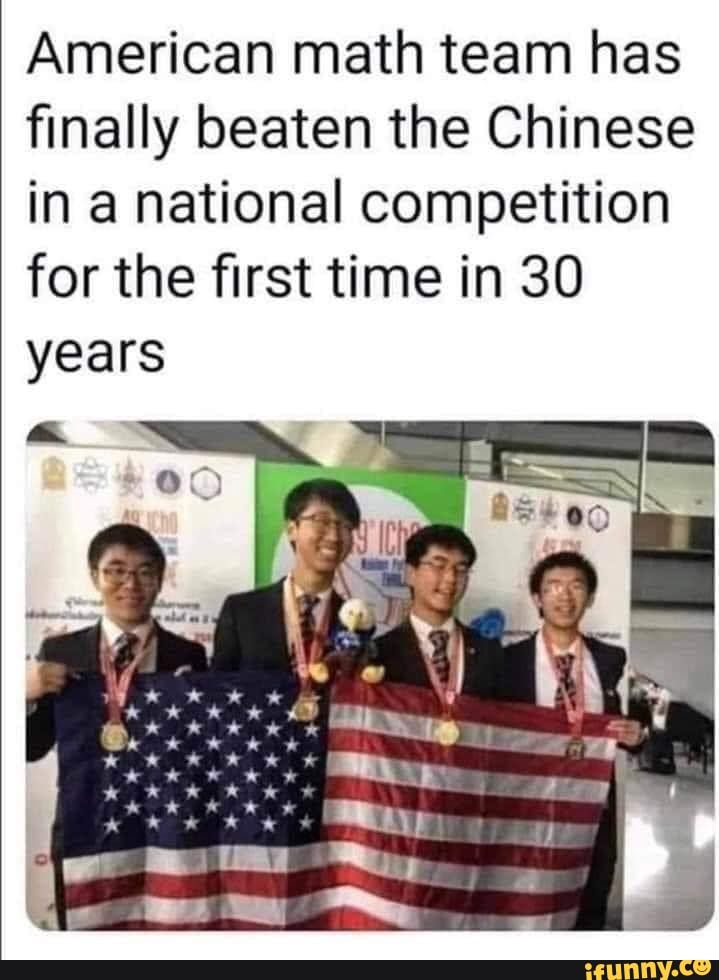 American math team has finally beaten the Chinese in national ...