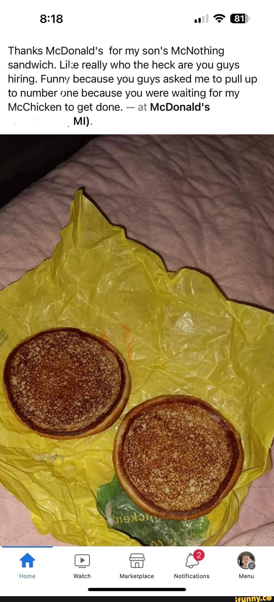 Mcchicken memes. Best Collection of funny Mcchicken pictures on iFunny