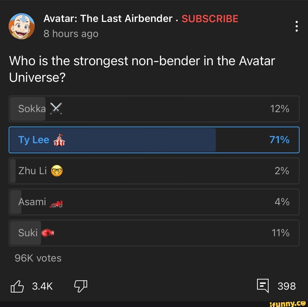 Avatar The Last Airbender SUBSCRIBE 8 Hours Ago Who Is The Strongest avatar-the-last-airbender-subscribe-8-hours-ago-who-is-the-strongest