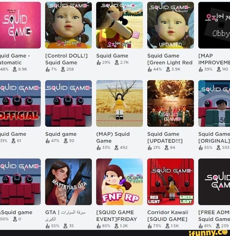 Obby uid Game - [Control DOLL!] Squid Game Squid Game [MAP tomatic ...