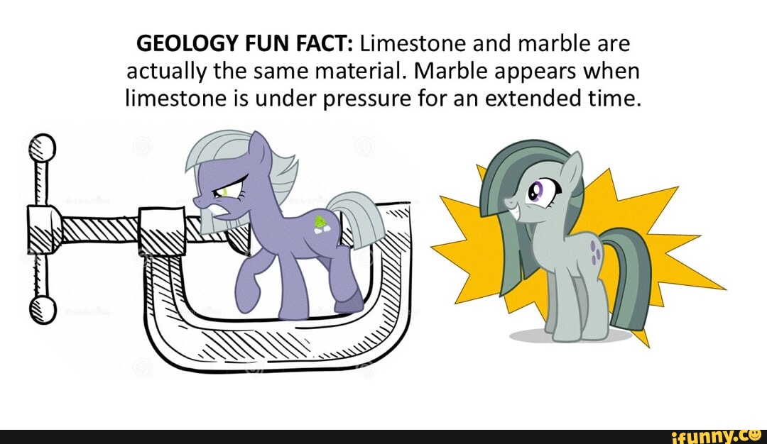 GEOLOGY FUN FACT: Limestone and marble are actually the same material ...