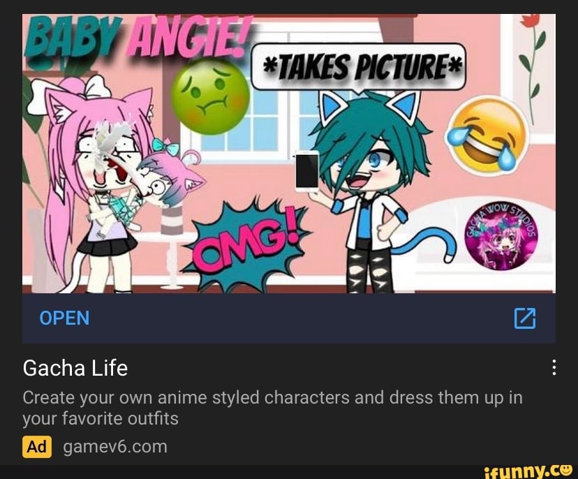 OPEN G Gacha Life Ad Create your own anime styled characters and dress ...