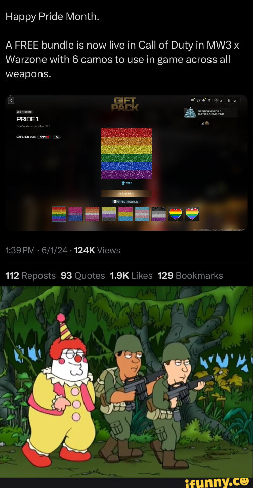 Pride month in Call of Duty be like - Pride month in Call of Duty be ...