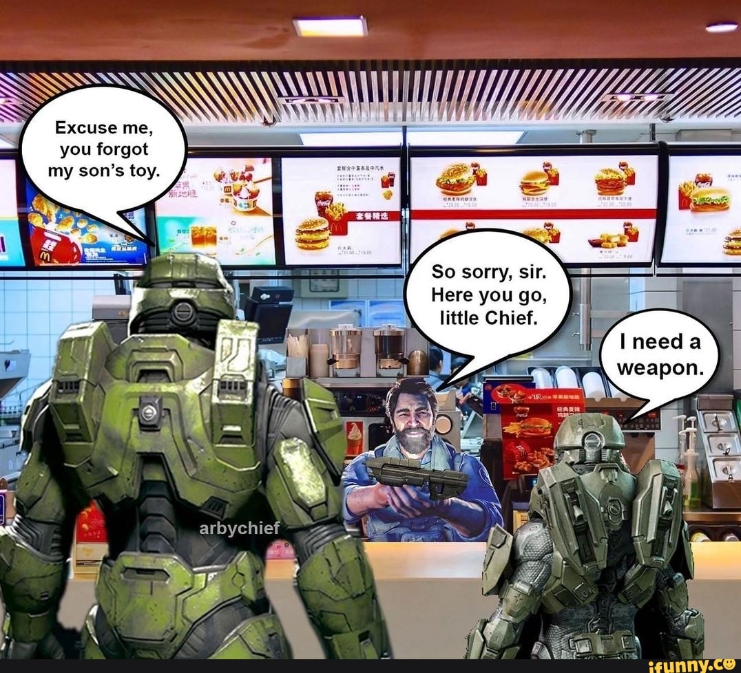 Excuse me, you forgot my son's toy. So sorry, sir. Here you go, little ...