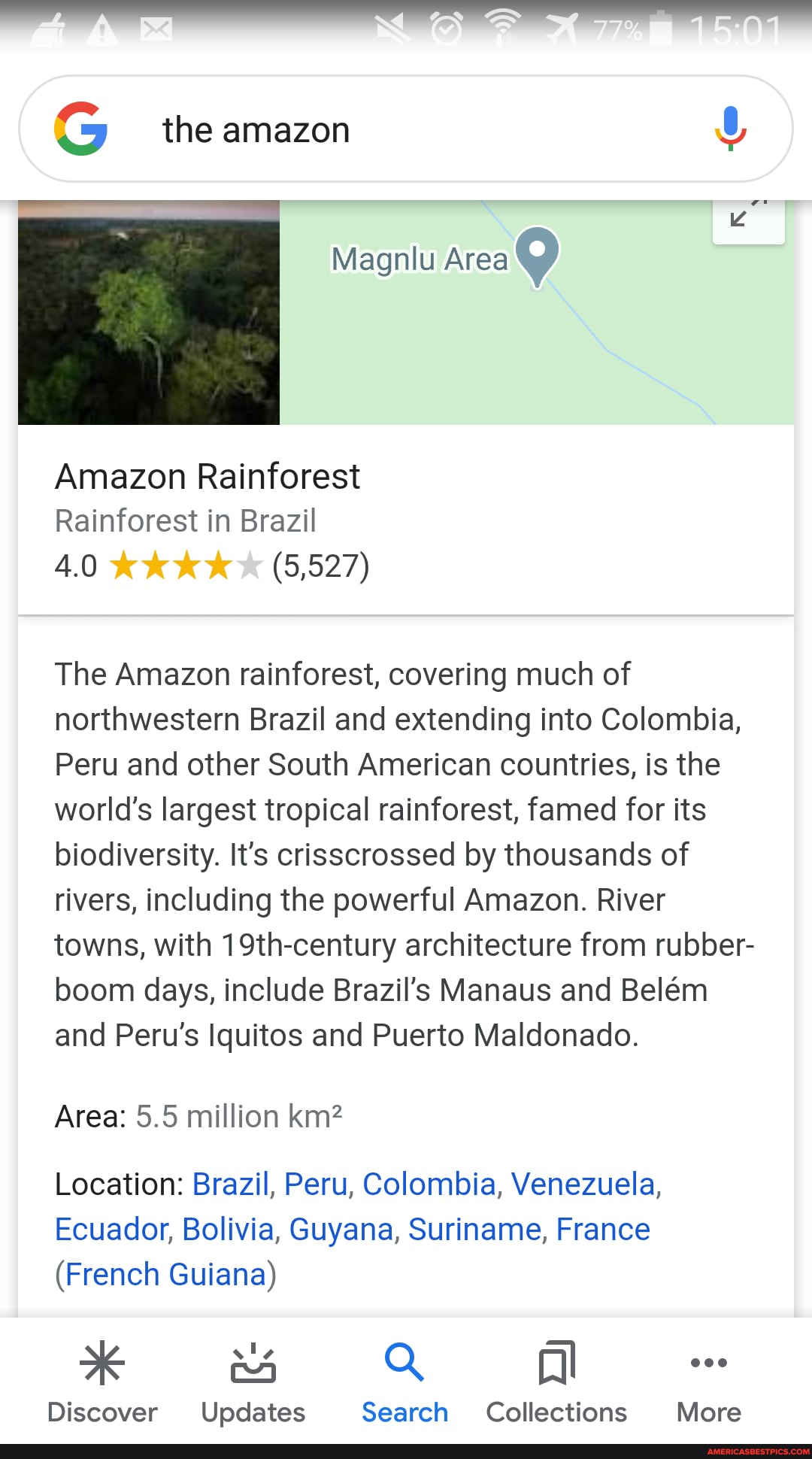 G the amazon Amazon Rainforest Rainforest in Brazil (5,527) The Amazon ...