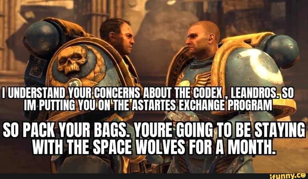 I UNDERSTAND YOUR CONCERNS ABOUT THE CODEX , LEANDROS. 0 IM PUTTING YOU ...