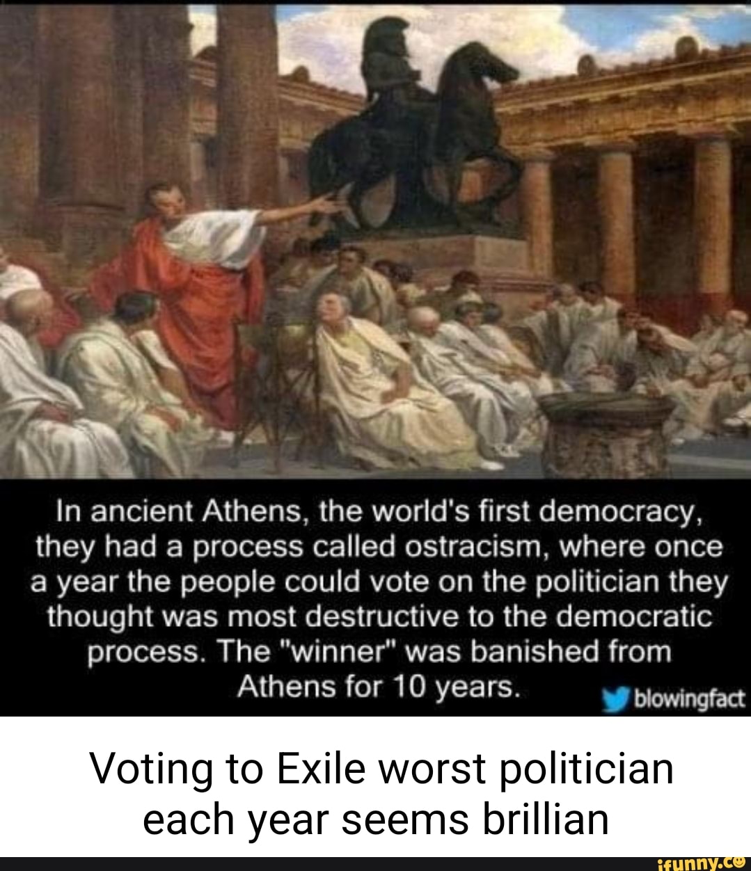 . SM In ancient Athens, the world's first democracy, they had a process ...
