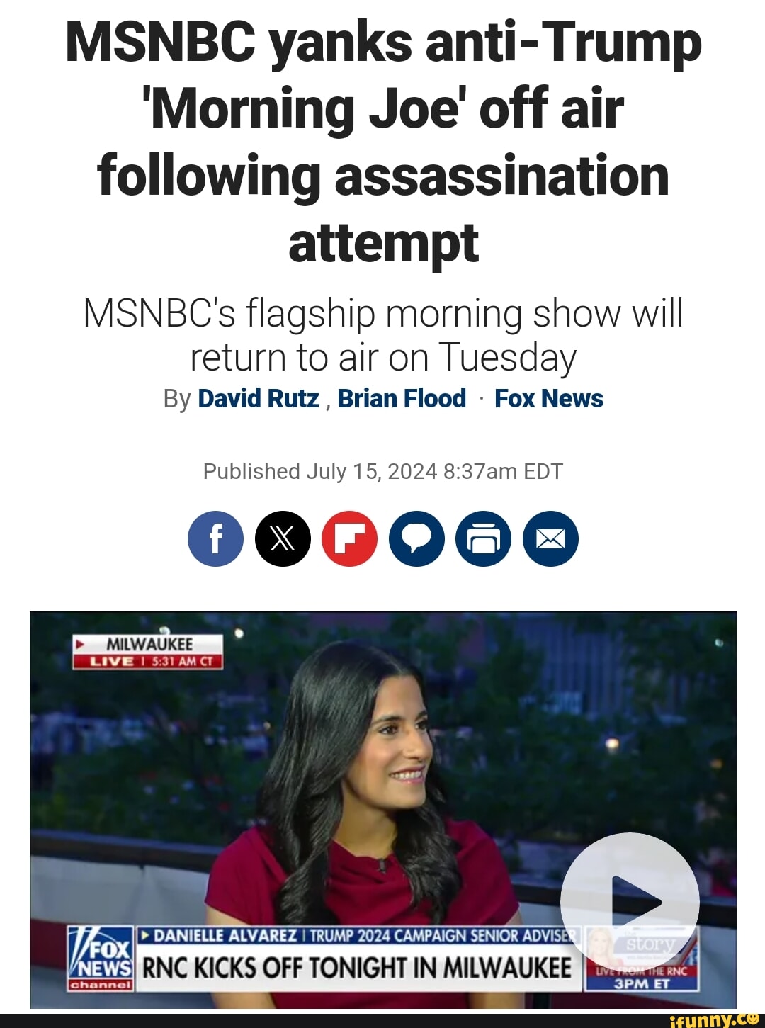 MSNBC yanks anti- Trump 'Morning Joe' off air following assassination ...