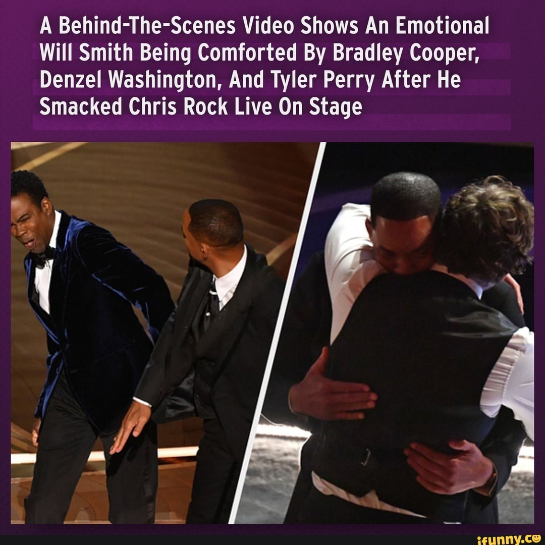 A Behind-The-Scenes Video Shows An Emotional Will Smith Being Comforted ...