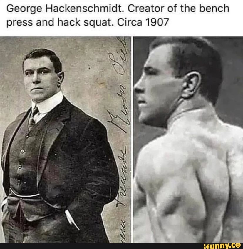 George Hackenschmidt. Creator of the bench press and hack squat. Circa ...