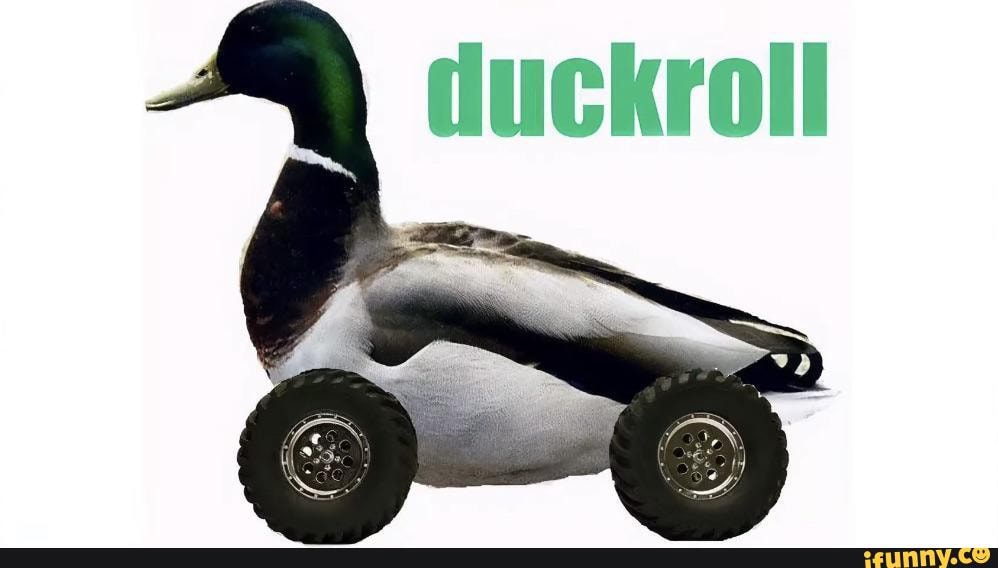 Duckroll memes. Best Collection of funny Duckroll pictures on iFunny