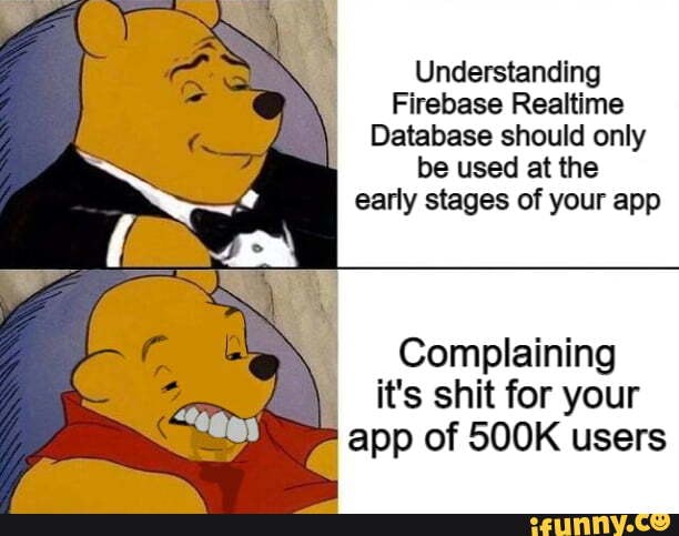 Understanding Firebase Realtime Database should only be used at the ...