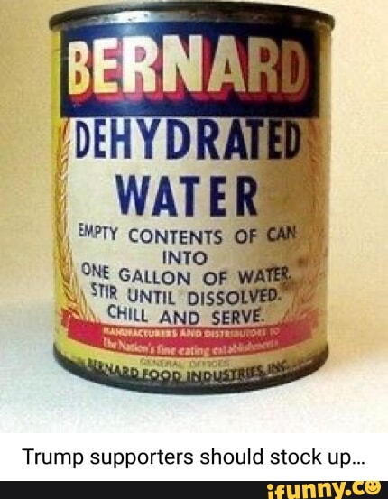 Bernard Dehydrated Water