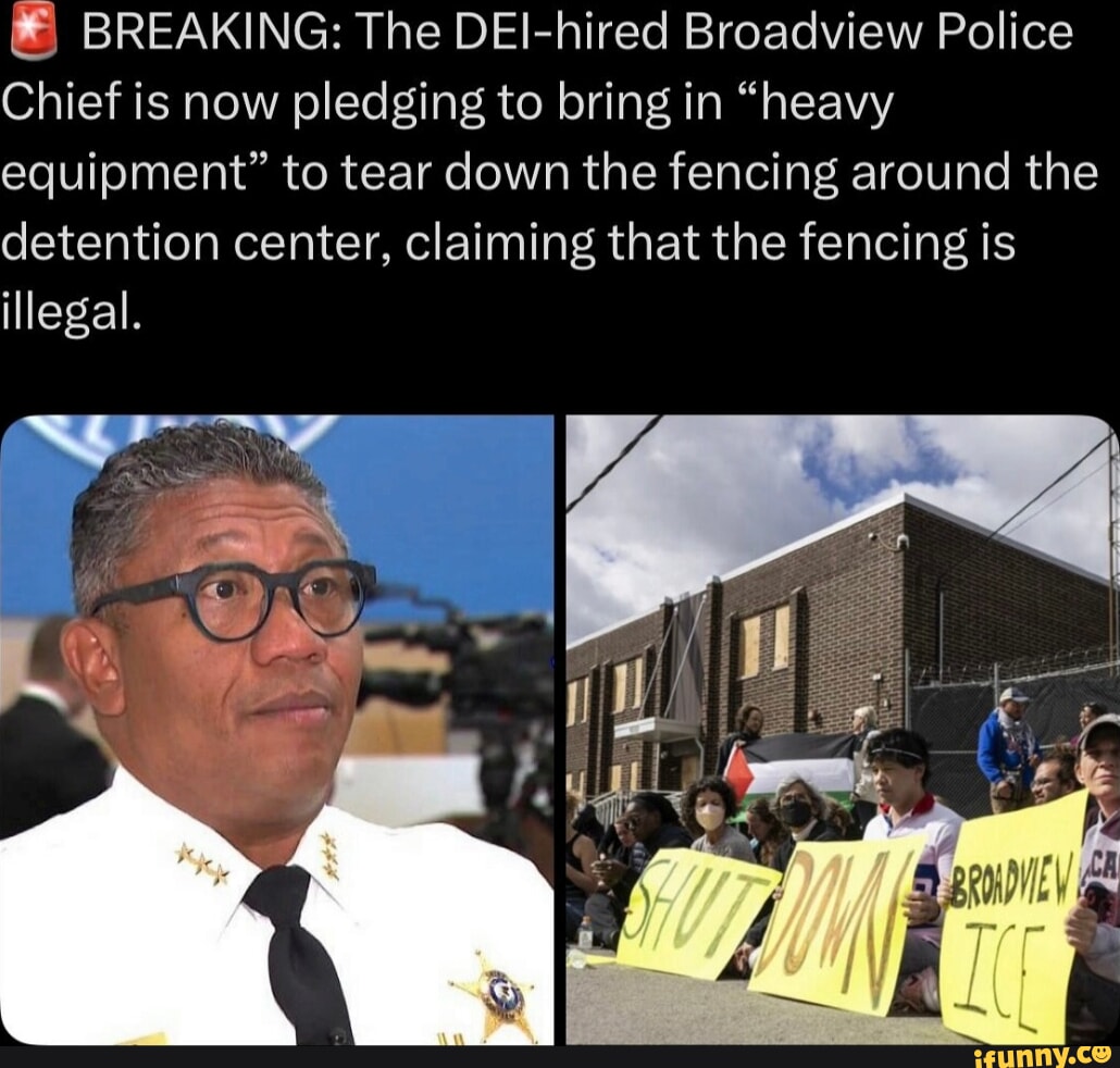BREAKING: The DEI-hired Broadview Police Chief is now pledging to bring ...