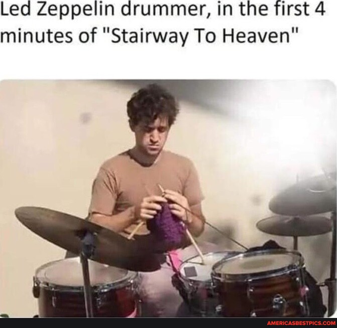 Led Zeppelin drummer, in the first 4 minutes of "Stairway To Heaven ...