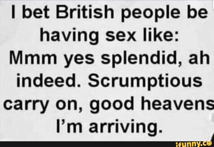 Credit to u/Furr_Weeb on Reddit - I bet British people be having sex ...