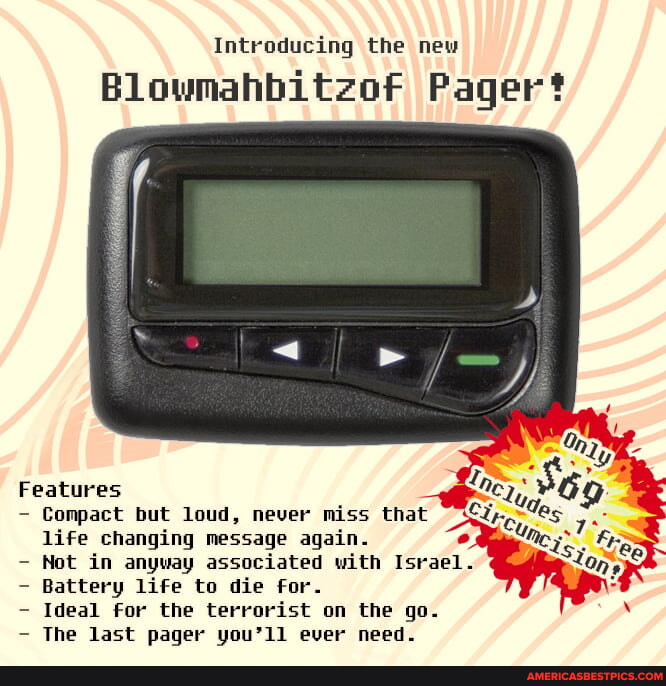 Introducing the new Blowmahbitzof Pager? Features Compact but loud, never miss that life ...