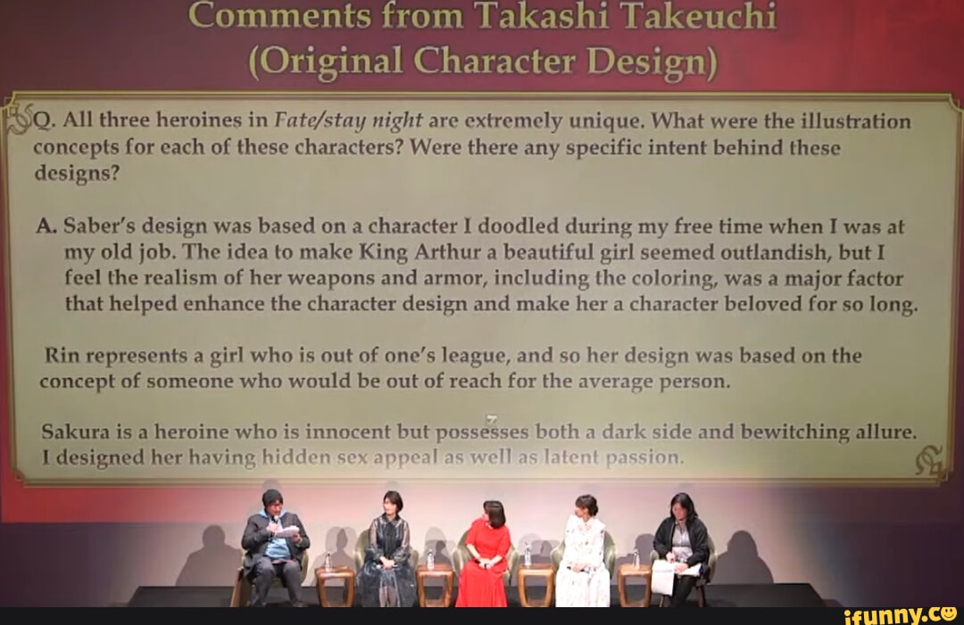 Comments from Takashi Takeuchi (Original Character Design) All three ...