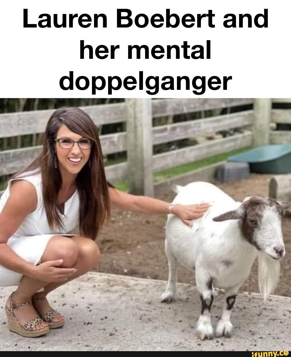 Lauren Boebert and her mental doppelganger - iFunny