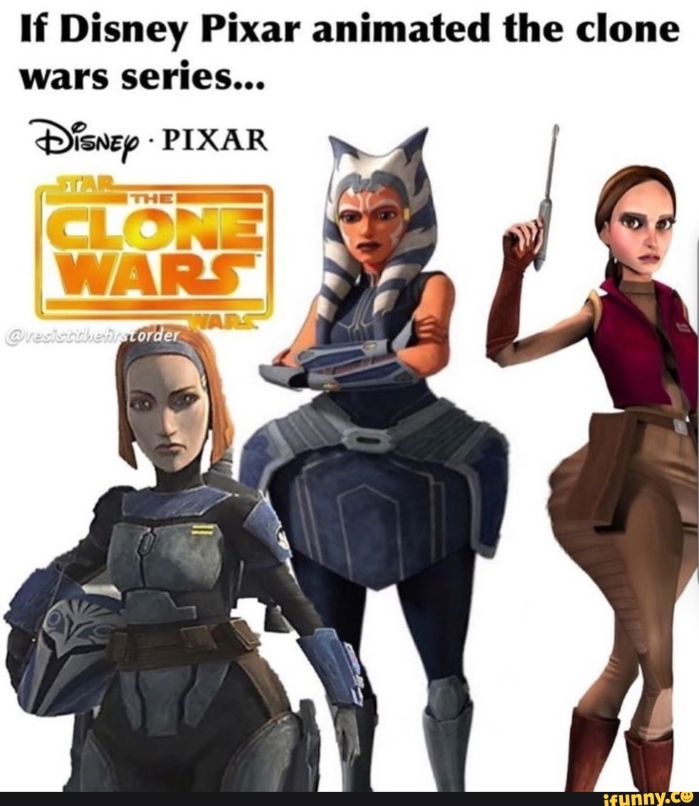 If Disney Pixar animated the clone wars series... "Dfenep PIXAR le ...