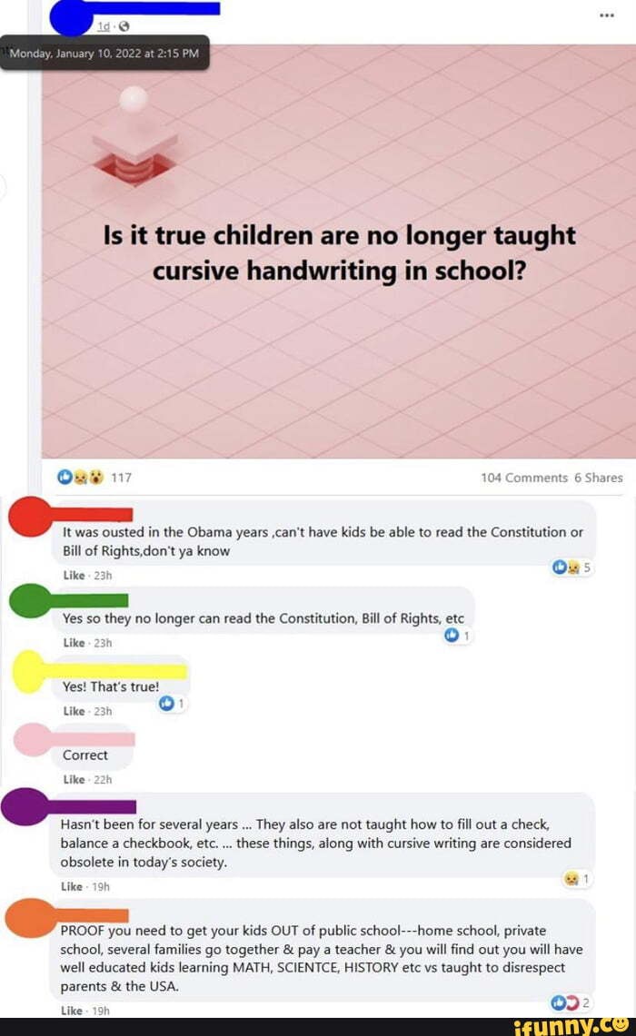 SS Is It True Children Are No Longer Taught Cursive Handwriting In SS Is It True Children Are No Longer Taught Cursive Handwriting In