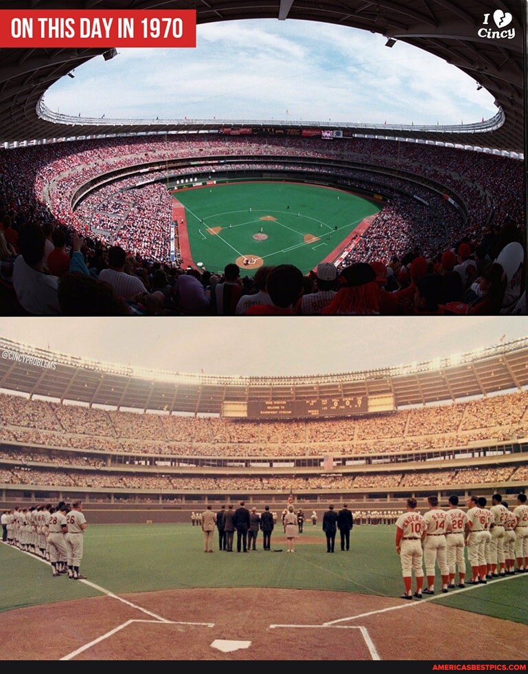 Riverfront Stadium opened 53 years ago today, as the first place ...