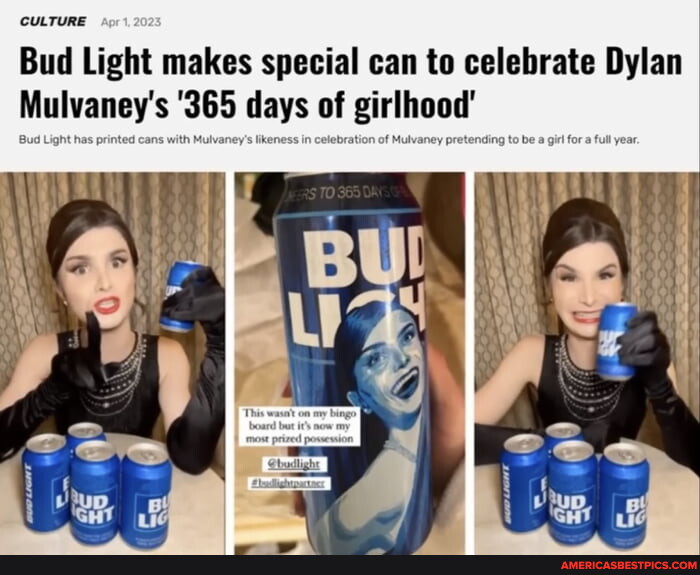 CuLTURE Bud Light makes special can to celebrate Dylan Mulvaney's '365 ...