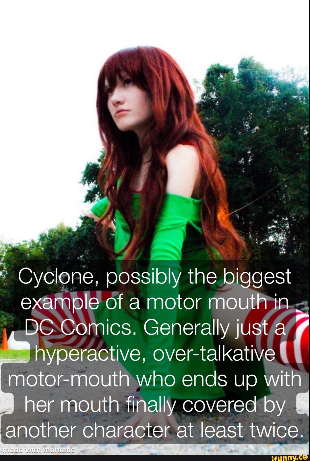 Cyclone, possibly the biggest example of a motor mouth in . DC Comics ...