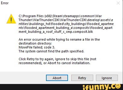 Error Pragram Files building ment_building_a_roof_stuff_c_cmp.composit.blk 'An etror occurred ...