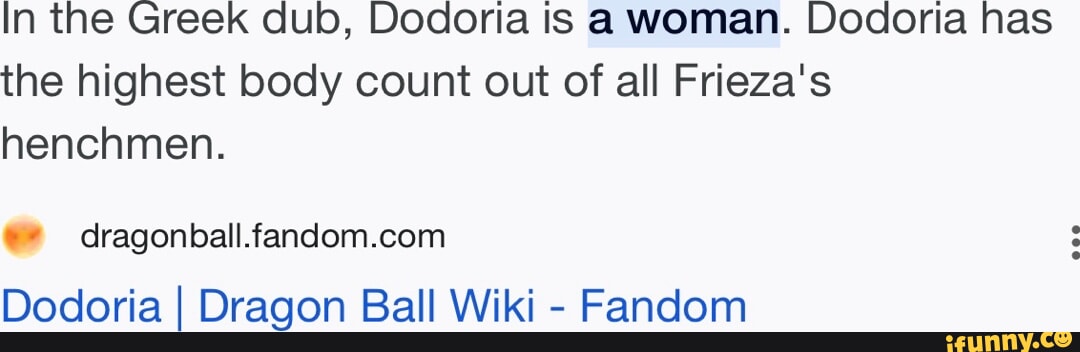 Dodoria memes. Best Collection of funny Dodoria pictures on iFunny