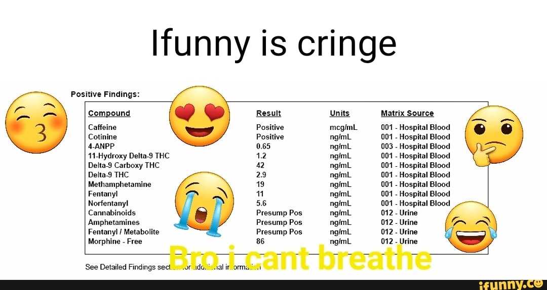Positive Findings: Ifunny is cringe Compound esult un Matrix Source ...
