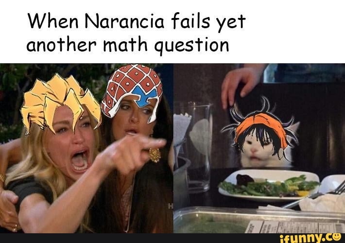 When Narancia fails yeT another maTh ques‘rion - iFunny