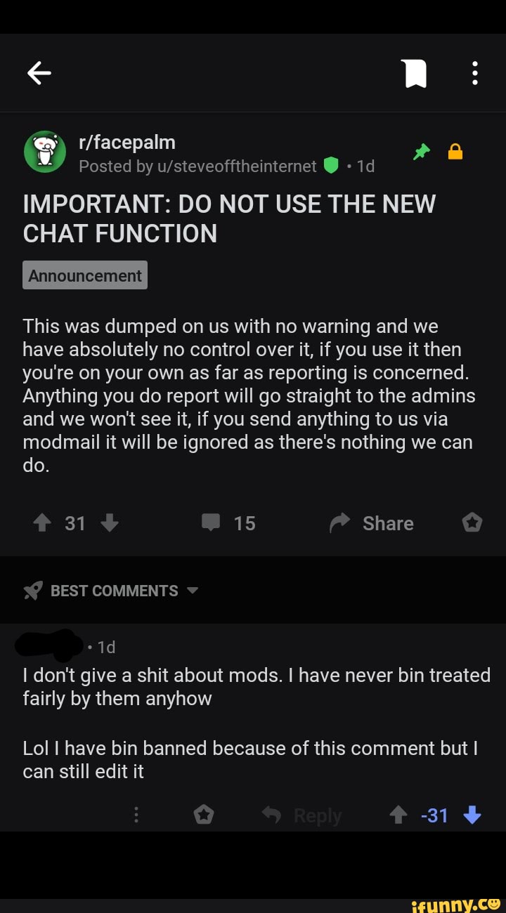 IMPORTANT: DO NOT USE THE NEW CHAT FUNCTION Announcement This was ...