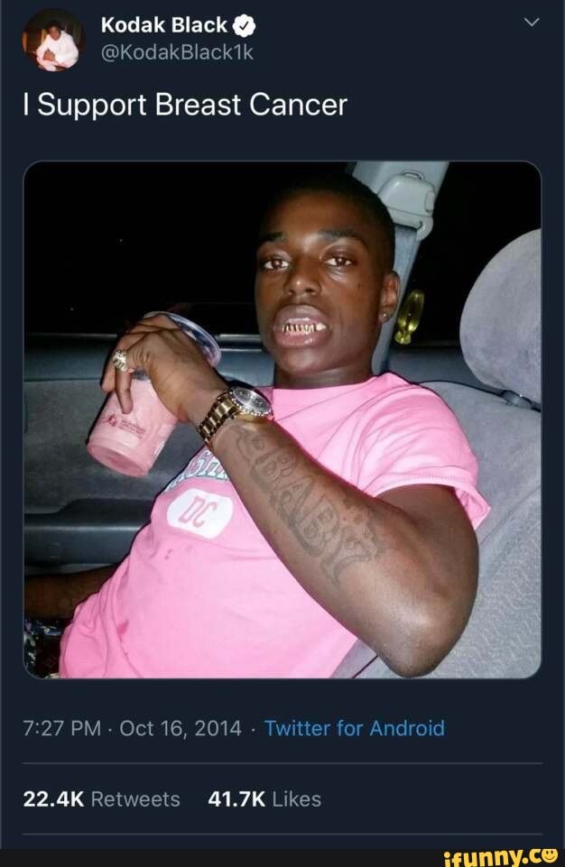 Kodak Black @ I Support Breast Cancer PM - Oct 16, 2014 - Twitter for ...