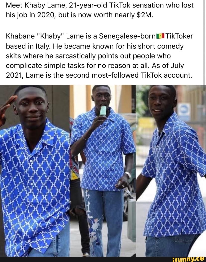 Meet Khaby Lame, 21-year-old TikTok sensation who lost his job in 2020 ...