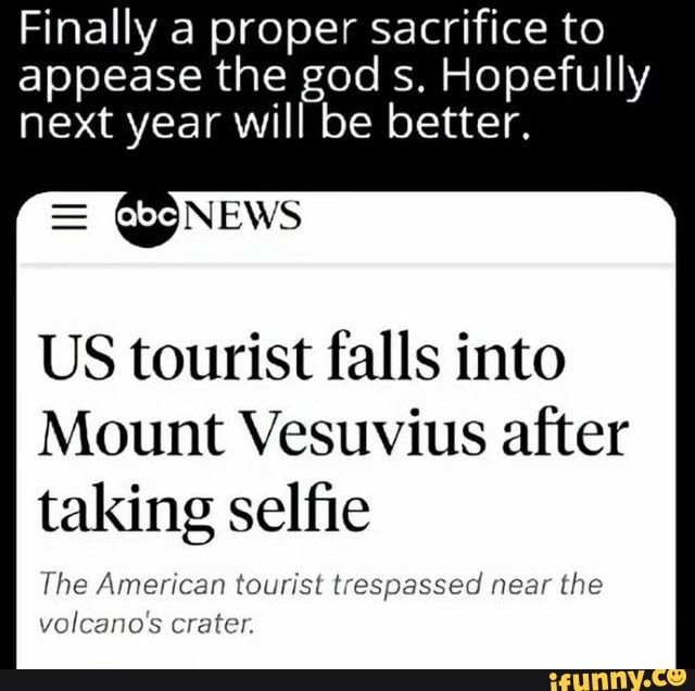 Finally a proper sacrifice to appease the god s. Hopefully next year ...