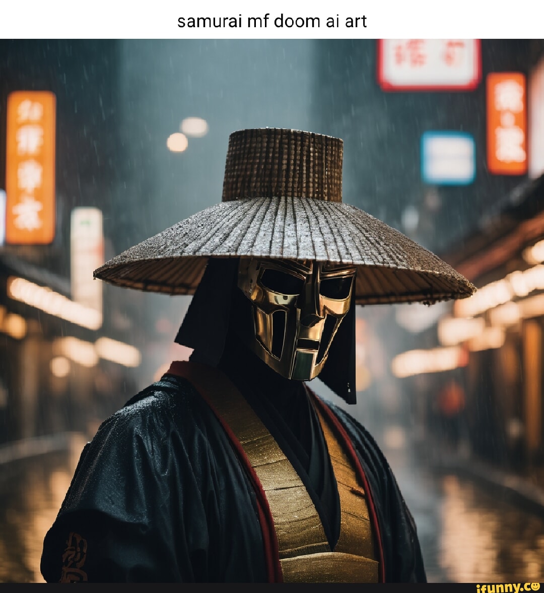 Samurai mf doom ai art - iFunny