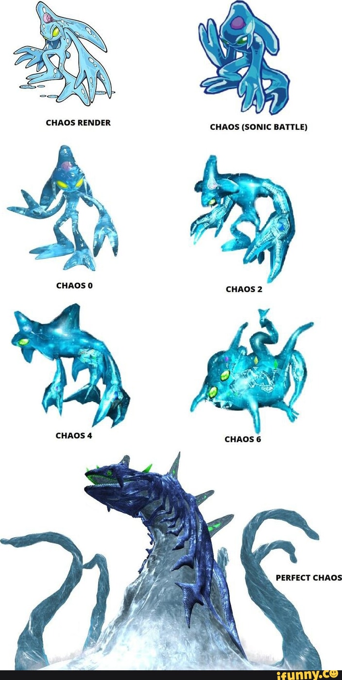 CHAOS RENDER CHAOS (SONIC BATTLE) CHAOS CHAOS 2 CHAOS 4 PERFECT CHAOS - iFunny