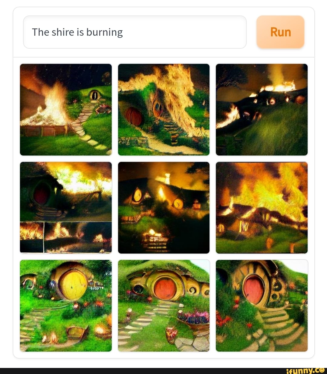 The shire is burning - iFunny