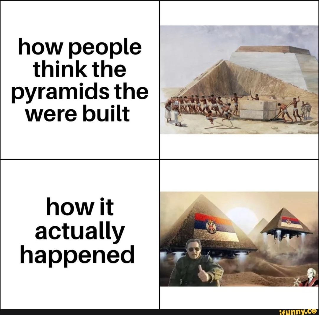 How people think the pyramids the were built how it actually happened ...