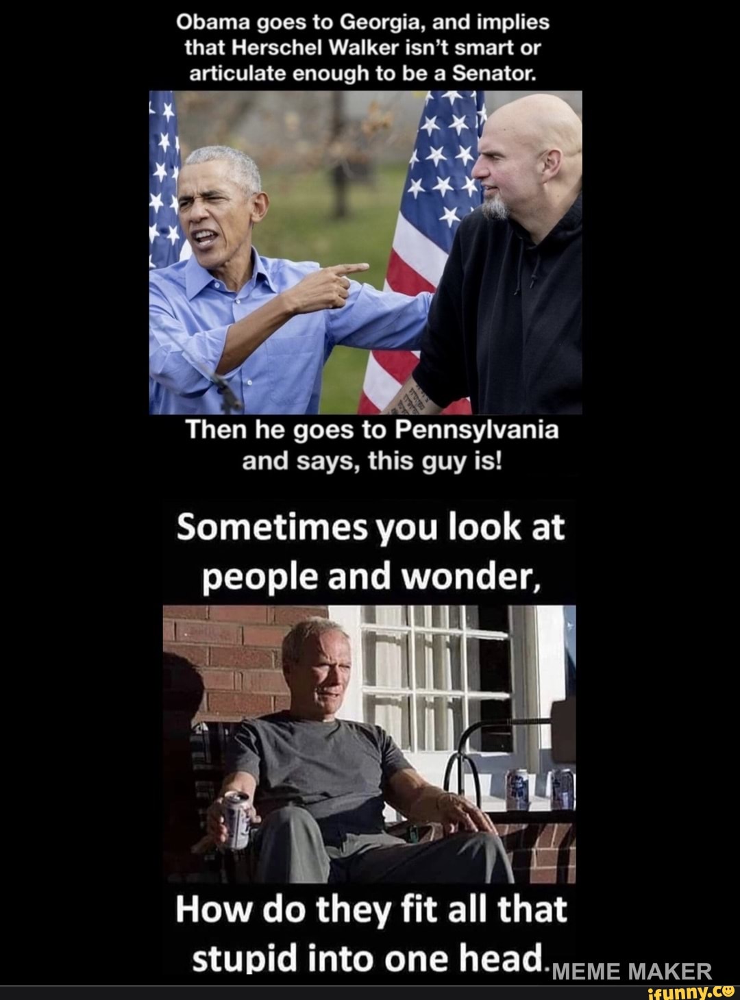 Obama goes to Georgia, and implies that Herschel Walker isn't smart or ...