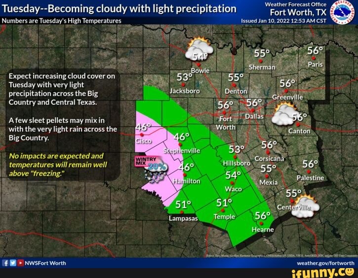 Weather Forecast Office Tuesday Becoming cloudy with light ...