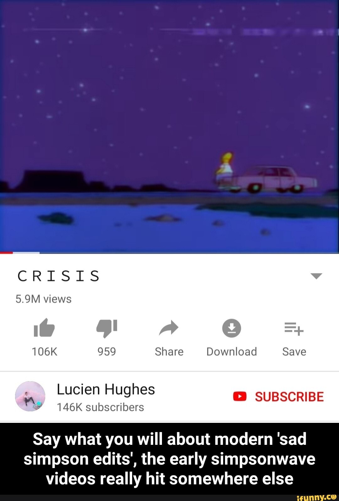 Modern 'sad simpson edits', the early simpsonwave videos really hit ...