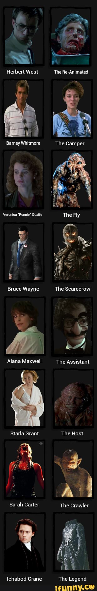 Herbert West The Re-Animated Barney Whitmore The Camper Veronica ...