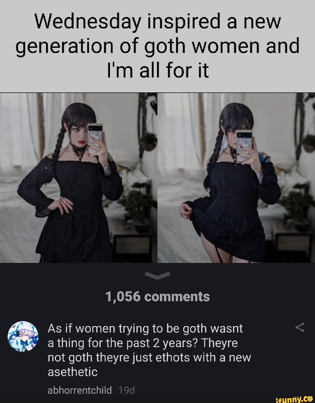 Wednesday inspired a new generation of goth women and I'm all for it ...