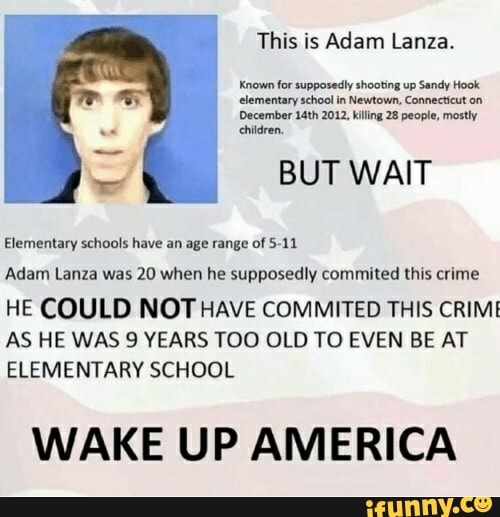 This is Adam Lanza. Known for supposedly shooting up Sandy Hook ...