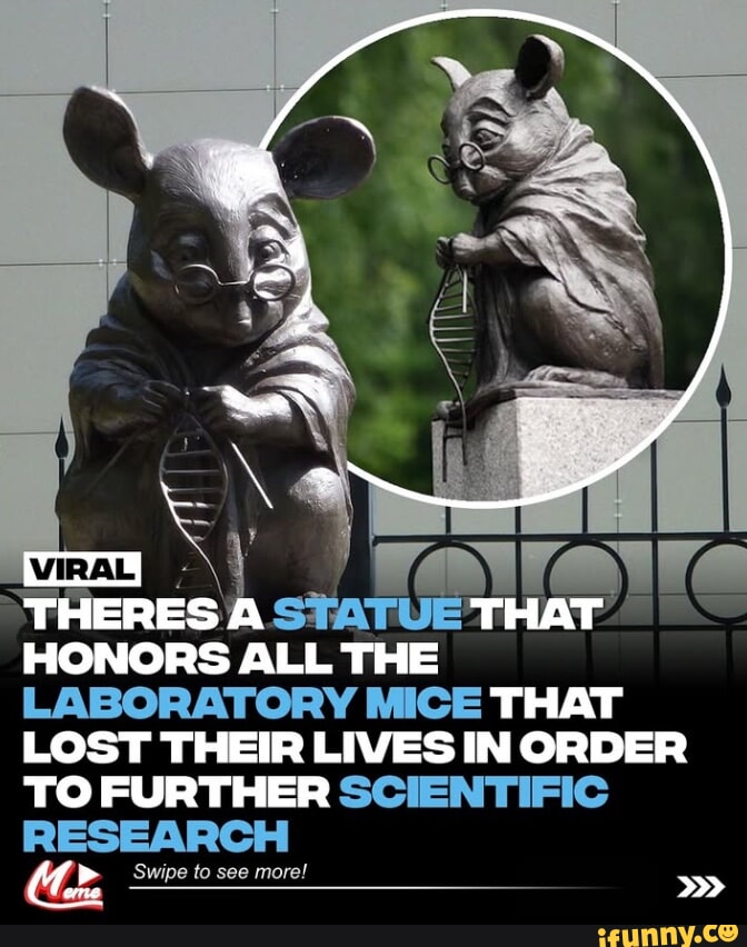 TATUE THA HONORS ALL THE LABORATORY MICE THAT LOST THEIR LIVES IN ORDER ...